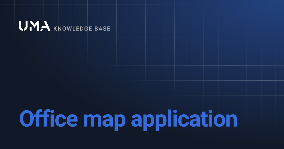 Office map application | UMA Knowledgebase