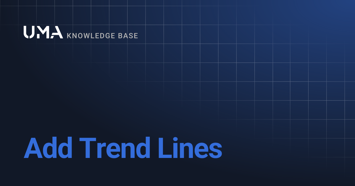Add Trend Lines | UMA Knowledgebase