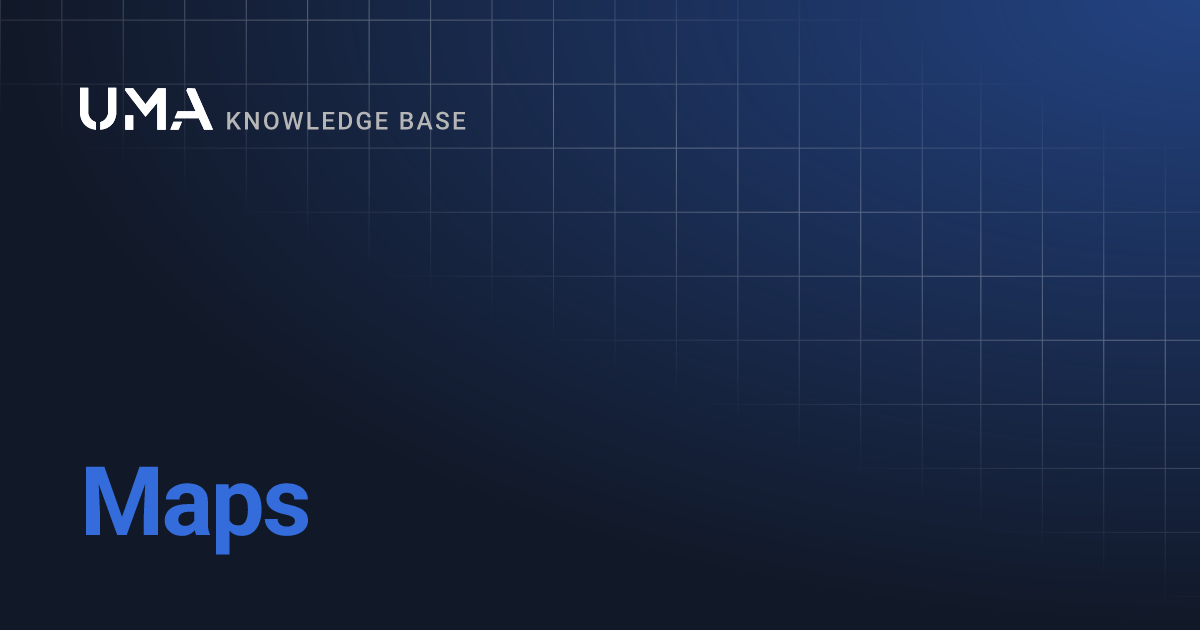 Maps | UMA Knowledgebase